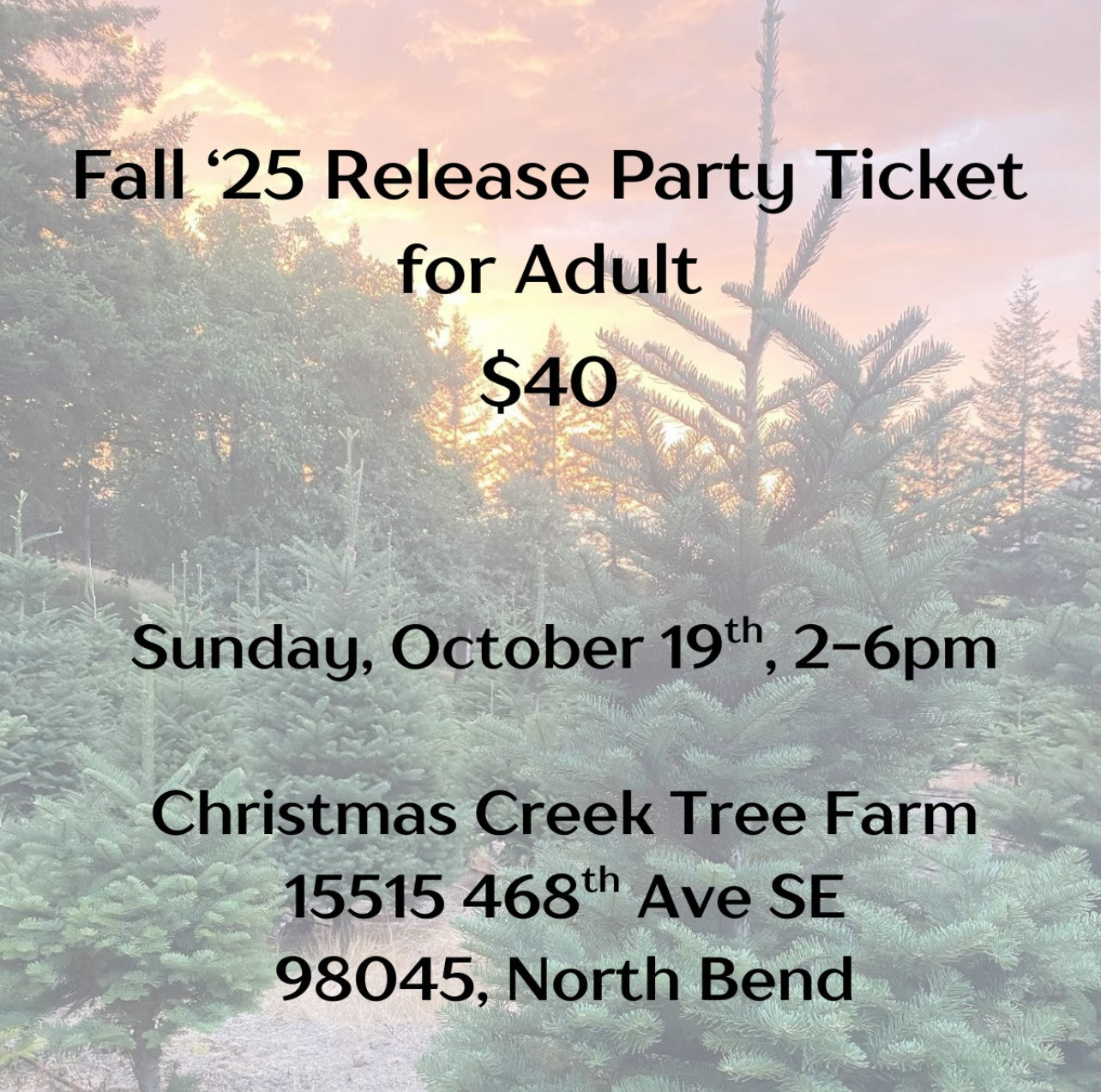 Fall '25 Release Party Ticket for Adult – Pearl And Stone Wine Co.