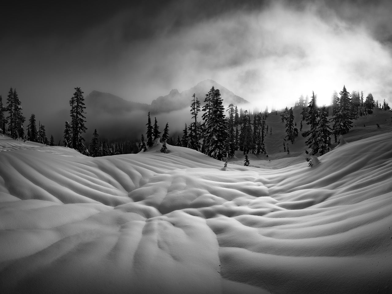 Scott Rinckenberger Photography- Snoqualmie Mountain with Rain-Sculpte ...